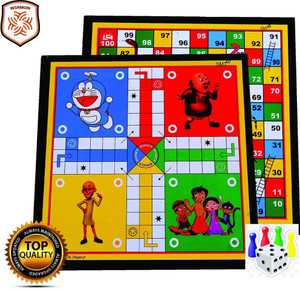 WIRMON 2 in 1 Board Games Ludo & Snake And Ladders Strategy & War Games ...