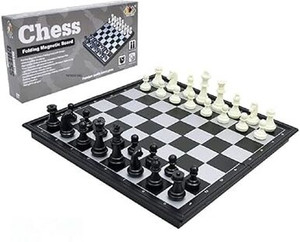 NIYANETAIL Magnetic Educational Chess Board Set with Folding Chess ...