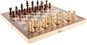 IJAYTOYS Wooden Educational Chess Board Set with Folding Chess Board 2 ...