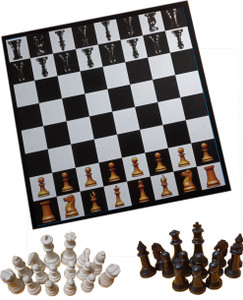 VBA Sports Wooden Chess board Ludo & Snake Board With 2 Set of Ludo & 1 ...