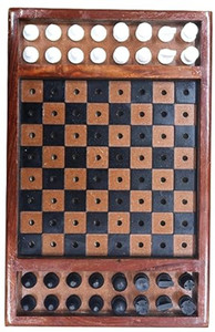 FAIRBIZPS Wooden Braille Chess Set 4 cm Chess Board - Buy FAIRBIZPS ...