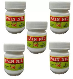 Ayurved zone Pain Nil Tablets (5 Bottles x 40 tablets) Tablets Tablets ...