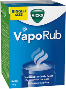 VICKS VapoRub Ointment For Cold Relief Decongests The Nose (Imported ...