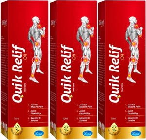 Quik Relif Ayurvedic Pain Oil Relief Muscle Joint & Back Pain 100% ...