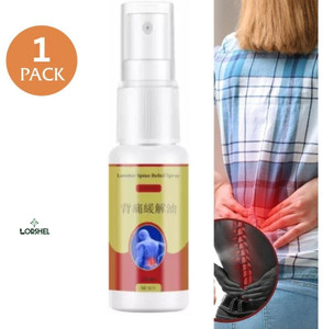 LORSHEL Lumber Spine Pain Relief Spray with Natural Ingredients and ...