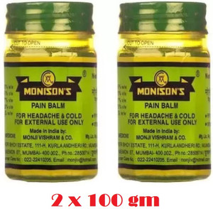 Monison Pain Balm For Cold and Headache (2 x100 gm) Balm - Buy Baby ...