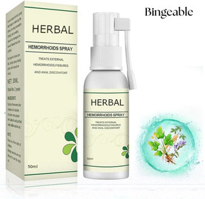 Bingeable Herbal Piles Spray 50ml – Soothing Hemorrhoid Treatment for ...