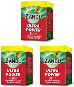 ZANDU Ultra Power Balm (Ointment) For Strong Headache, Bodyache & Cold ...