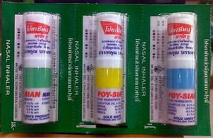 Poy Sian Menthol Nasal InhalerDouble-Sided for Smell and Drub (Pack of ...