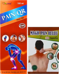 HERBSHD Pain-Qr Oil 100 ml & Magic Pain Relief Capsule Combo Pack ...