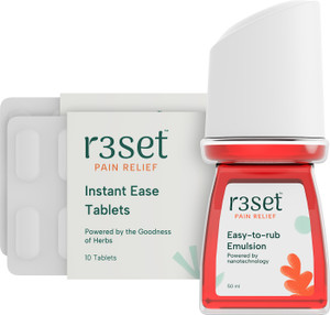 R3SET Natural Combos - Emulsion - 50ml and Reset Tablets x 2 Packs of ...