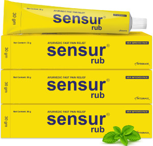 Sensur Natural & Ayurvedic Pain Relief Rub -(30mg, Pack of 3)|Fast ...