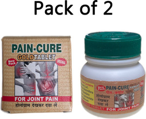Greenstone Pain Cure Gold Tablet, Ayurvedic Joint Pain Relief Tablets ...