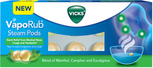 VICKS VapoRub SteamPods 10s, For Steam Inhalation, Quick relief from ...