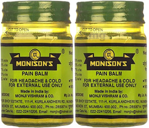Monison Monisons Pain Balm 50gm Pack of 2 For Headache Cold & Joint ...