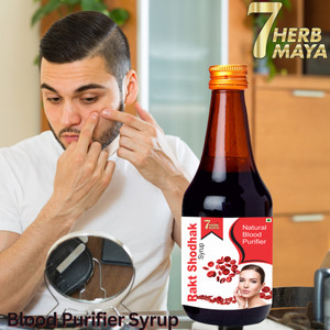 7Herbmaya Blood Purifier Syrup | Control Skin Problems | Naturally ...