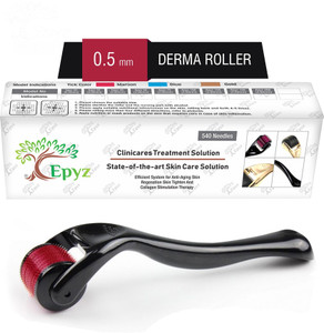 Epyz Derma Roller Red Cosmetic Micro Needling Instrument with 540 ...