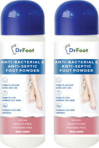 Dr Foot Antibacterial & Antiseptic Foot Powder 100gm (Pack of 2) Price ...