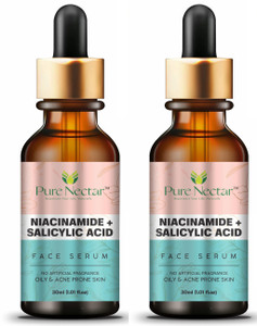 Pure Nectar (Pack of 2) Niacinamide + Salicylic Acid Oil Control Face ...