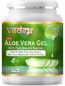 VEDEX 100% Pure Natural Aloe Vera Gel ( 1kg ) Moisturize Skin & Younger ...