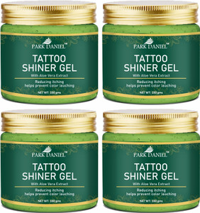 PARK DANIEL Tattoo Shiner Gel with AloeVera Extract Heals Skin Pack 4 ...