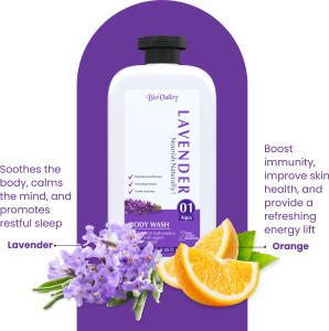 Biovalley Body Wash, Lavender & Orange Shower Gel for Smooth and ...