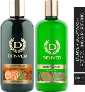 DENVER Refreshing Body Wash And Purifying Body Wash Combo Pack Of 2 ...