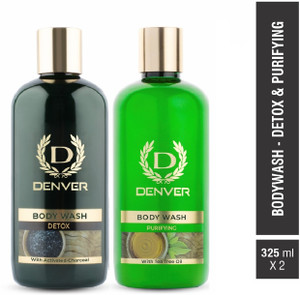 DENVER Bodywash with Tree Tea Oil 325 ml and Activated Charcoal 325 ml ...