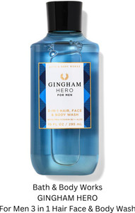 BATH & BODY WORKS GINGHAM HERO FOR MEN 3 IN 1 HAIR FACE AND BODY WASH ...