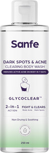 Sanfe Dark Spots & Acne Clearing Body Wash | Prevents Body Acne, Bumpy ...