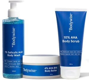 Be Bodywise Strawberry Skin Kit- With 1% Salicylic Acid Body Wash, Body ...