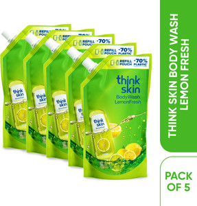 Think skin Lemon Fresh Body Wash | Refreshing Citrus Care |: Buy Think ...