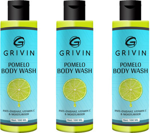 Grivin Pomelo Body Wash (Pack of 3 X 100ML): Buy Grivin Pomelo Body ...