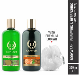 DENVER Refreshing Body Wash And Purifying Body Wash Combo Pack Of 2 ...