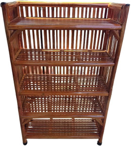 ZAANCREATION Bamboo,Cane shoe rack chappal stand, Bookshelf for office ...