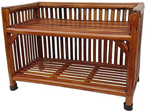 EVRA Cane bamboo Bookshelf Multipurpose Home Decor Storage Rack ...