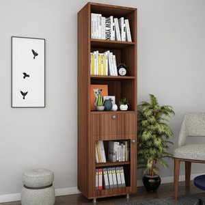 ziel modular Ziel Modular's Bookshelf Slim Engineered Wood Semi-Open ...