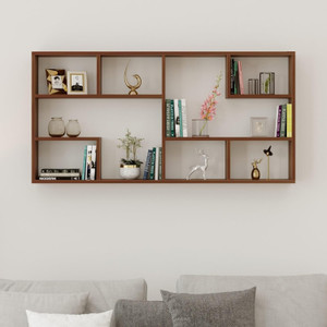 Allie Wood Skybow Particle Board Books Cum Display Wall Mounted Shelf ...