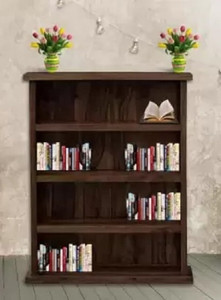 SB Handicrat Solid Sheesham Wood Semi Open Book Shelf For Study Room ...