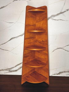 sbf furniture 5-Shelf Pyramid Bookcase and Storage Unit Corner Shelf ...