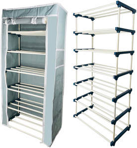TURBOMAX Multipurpose shoe rack/Wardrobe Heavy Material PVC Plastic ...