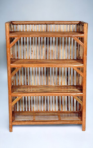EVRA Cane bamboo Bookshelf Multipurpose Home Decor Storage Rack ...