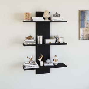 Home Full Barts Wall Shelf Wenge Engineered Wood Open Book Shelf Price ...