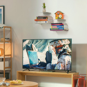 Livzing Floating Metal Book Shelf/Bookcase -CD DVD Display Rack- (Pack ...