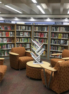 NE Furniture Engineered Wooden Book Rack,Space Saver Book Shelf for ...