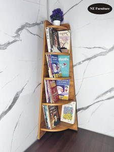 sbf furniture 5-Shelf Pyramid Bookcase and Storage Unit Corner Shelf ...