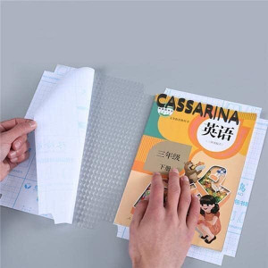 CRIYALE Transparent Sticker Book Cover Sticker Plastic Cover for ...