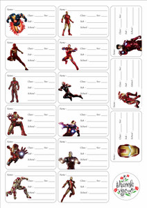 selfadhesive IRONMAN STICKERS Book Cover Price in India - Buy ...