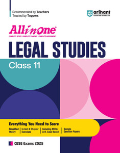 (Old Edition) Arihant All In One LEGAL STUDIES Class 11th Based On ...