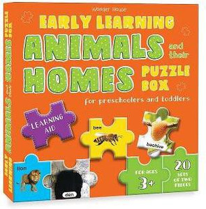 Early Learning Animals & Their Homes Puzzle Box For Preschoolers And ...